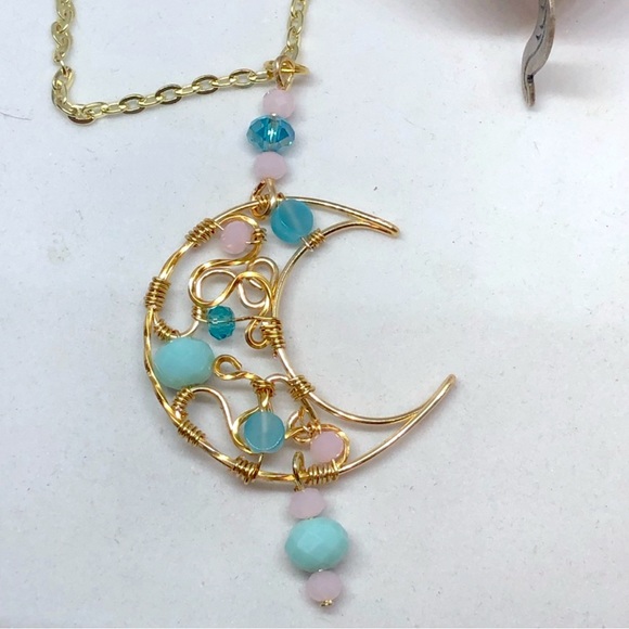 handcrafted | Jewelry | New Artisan Handcrafted Crescent Moon Necklace ...